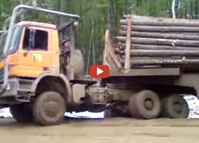 Logging truck recovery fail