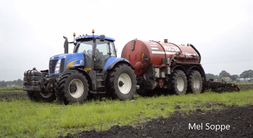 New Holland T8040 pure sound!!