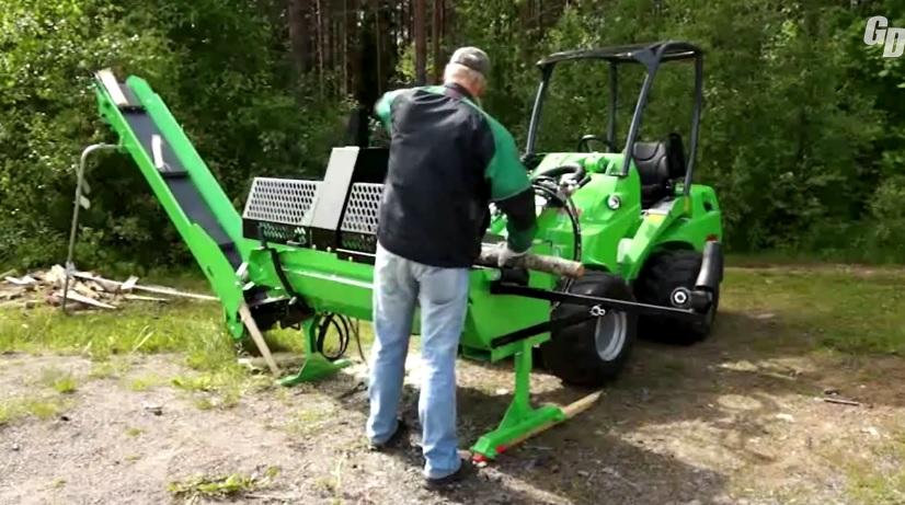 Awesome Dad's Green Wood Log Splitter