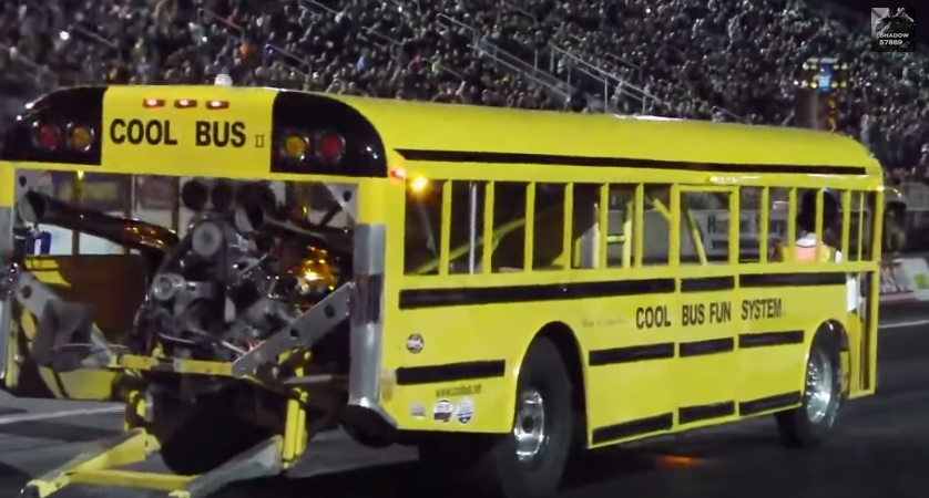 Crazy School Bus Wheelie !! | By DriftingTuning2014