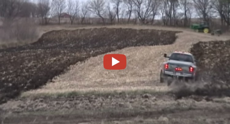 2005 Dodge Ram 3500 4x4, 5.9 Cummins Plowing Field