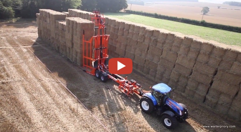 Big Bale Transtackers Chasing Bales - Aerial Video