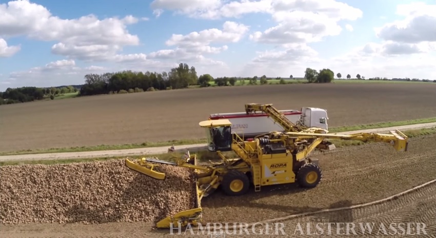sugar beet harvest in 2014 and 400 tonnes loaded in the hour Ropa Euro ...