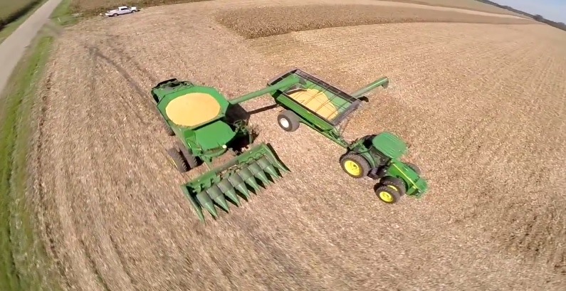 Corn harvest has begun in Logan Co IL for 2014