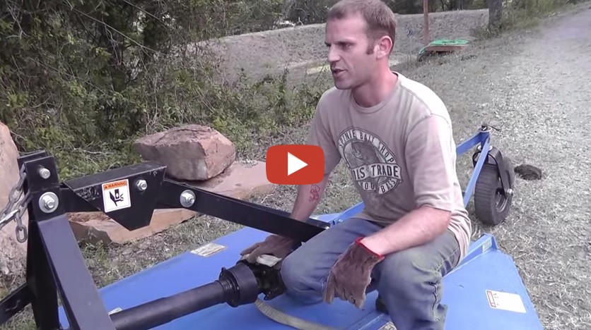 Starting a tractor by spinning the PTO