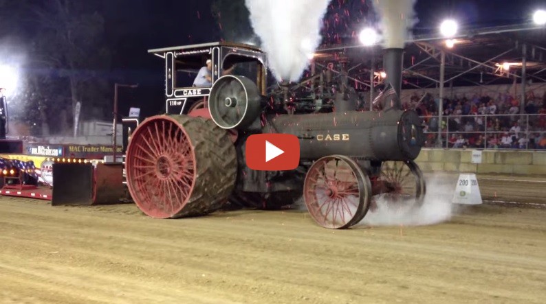 110HP Case Steam Tractor Pull Pinckneyville Illinois