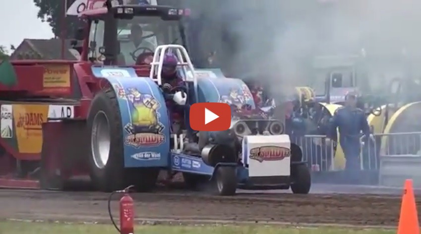 Engine SPLITS IN HALF During Tractor Pull Speed Society