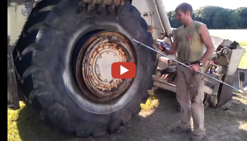 Mounting 2000lb Tires with Fire