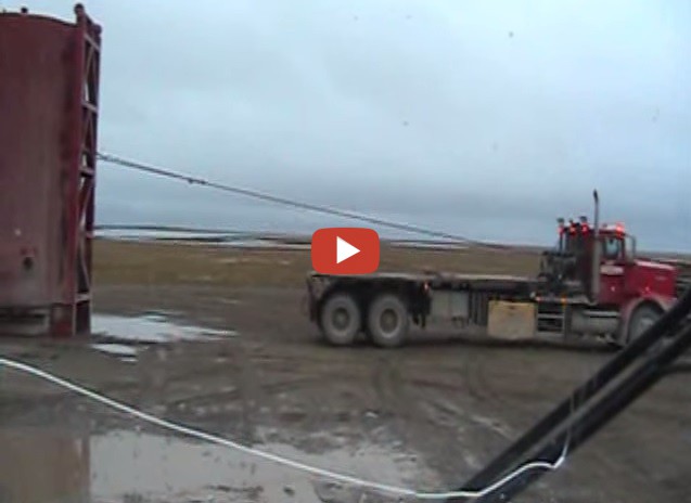 How to load a tank with a winch