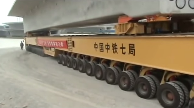 Multi wheels super heavy transport