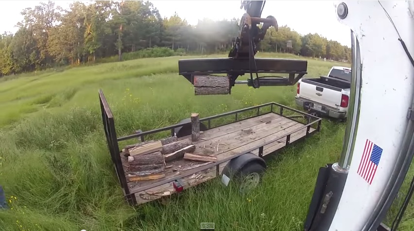 Excavator Log Splitter Bobcat Wood Mini Ex Midi Trackhoe Caterpillar ...