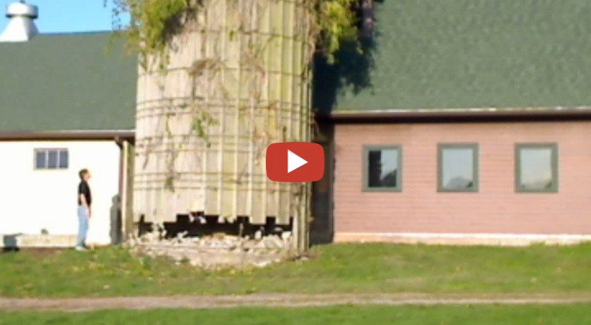 black river farm silo demolition