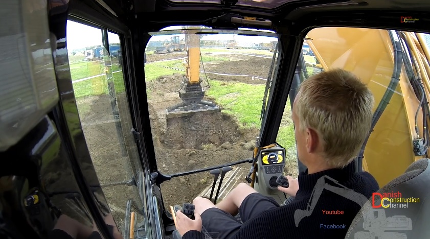 New Case CX210C Excavator Test Drive: Cab View
