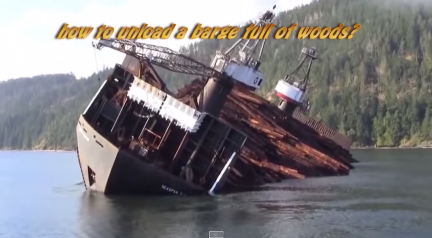 How to properly unload some wood-big ship unloading