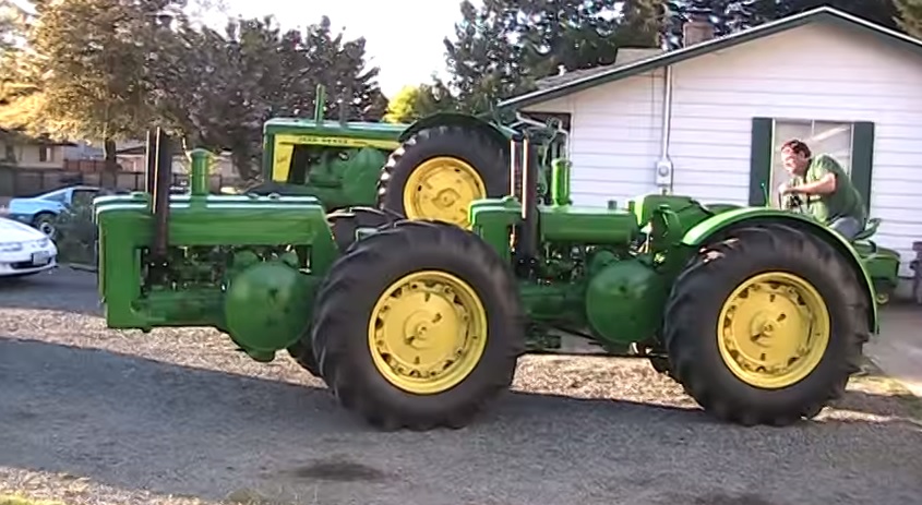 John Deere Double D tandom tractors restored
