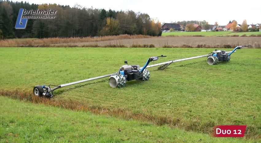 Amazing 12,5 meters long mowers!! GPS