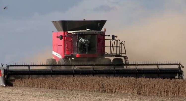 The NEW MF9895 Massey Ferguson Combine havester