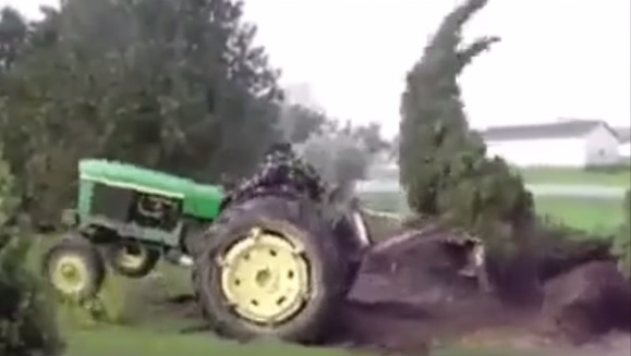 When nature Punishes Man / Stupid Tractor Driver