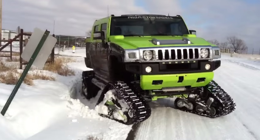 mattracks on h2 Hummer