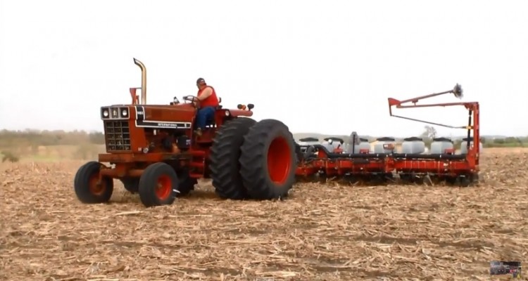 IH 1466 planting with a White 12 row planter. -Plowboy68-