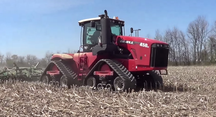 Versatile Delta Track 450 Pulling a Great Plains Turbo Max near Upper ...