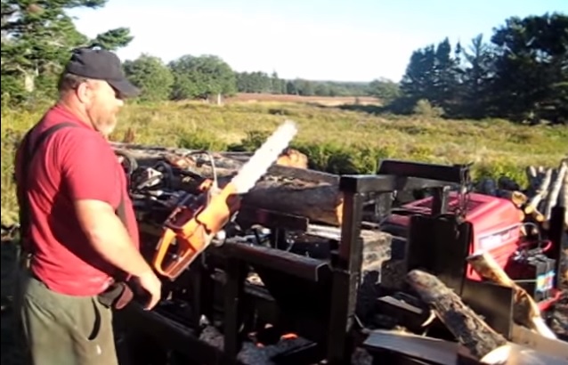 Homemade Firewood Processor