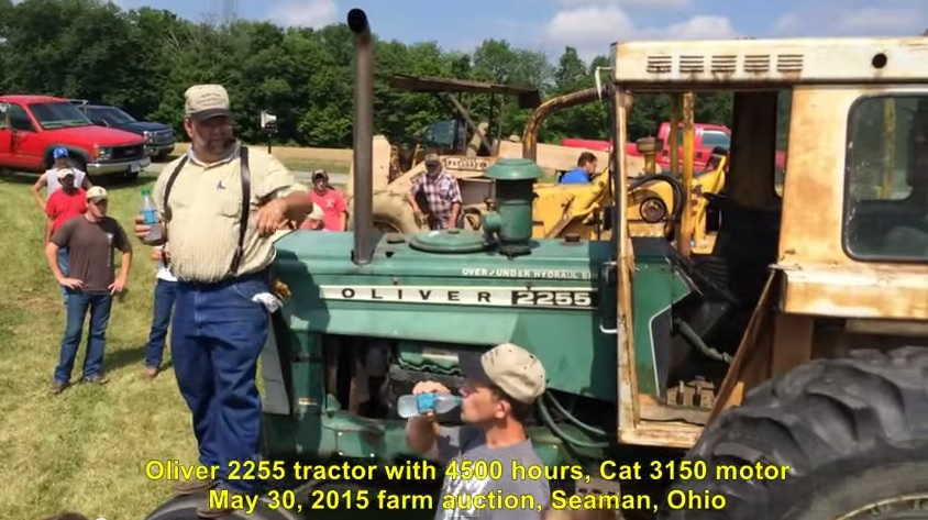 Oliver 2255 Tractor Sold on Ohio Farm Auction 5/30/15. -Machinery Pete-