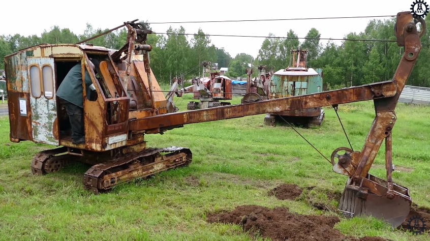 Åsbrinks G400B cable backhoe a Swedish-built excavator from 1954 at a ...