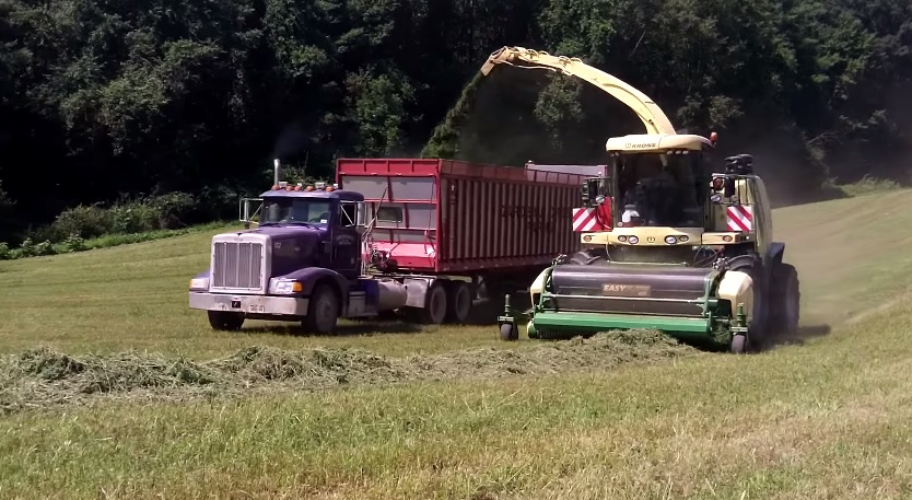 Chopping 3rd cutting hay with a Krone Big X 700 Forage Harvester. -Mike ...