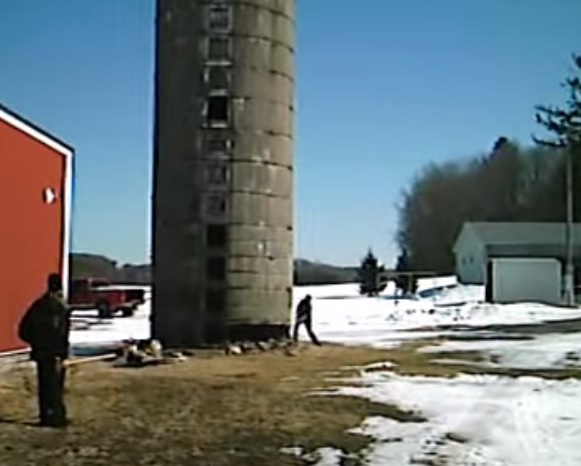 UNCUT funny dancing falling silo