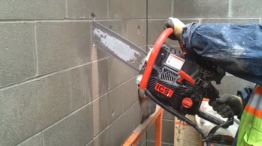 Concrete chainsaw at kittyhawk