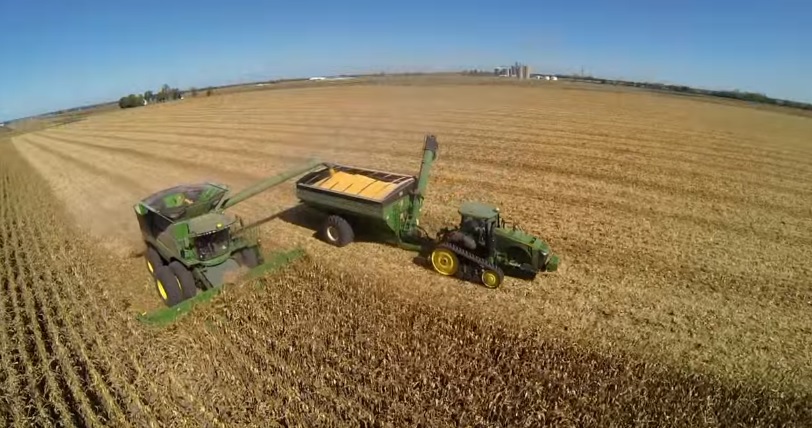 Combining corn & soybeans. Disking stalks, chisel plowing stalks & in ...