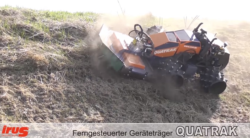 IRUS QUATRAK RC Mowing Slope.