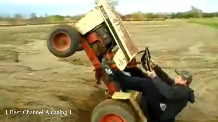 TOP funny tractor accidents, Most crazy tractor driver, Funny tractor ...