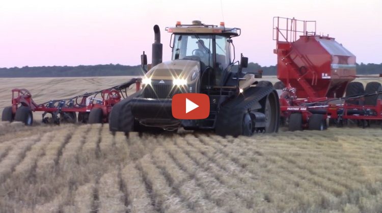 Challenger MT875C and 60ft Horsch Panther Seeding Soybeans ...