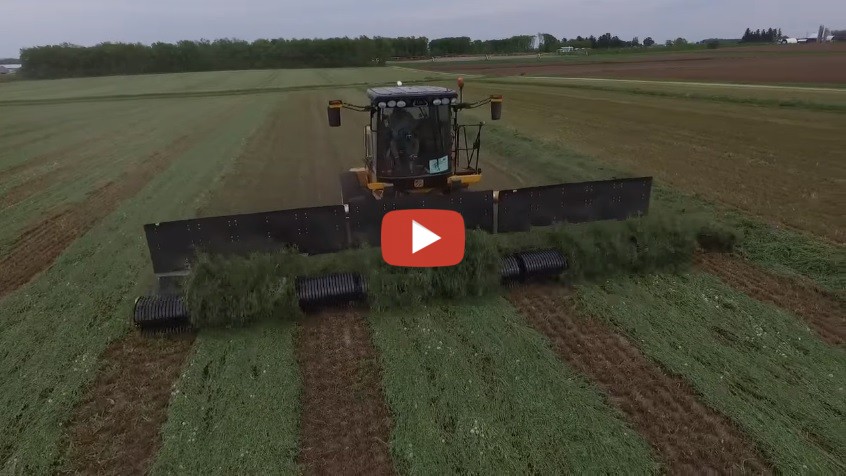OXBO 4334 Self Propelled Hay Merger -- bigtractorpower