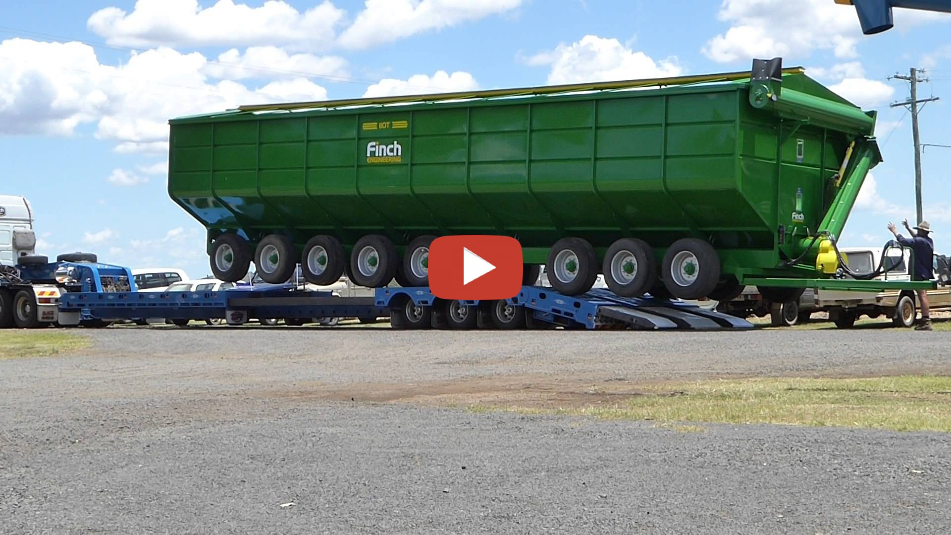 First Load - 110t Mother Bin. Finch Engineering AG Widener