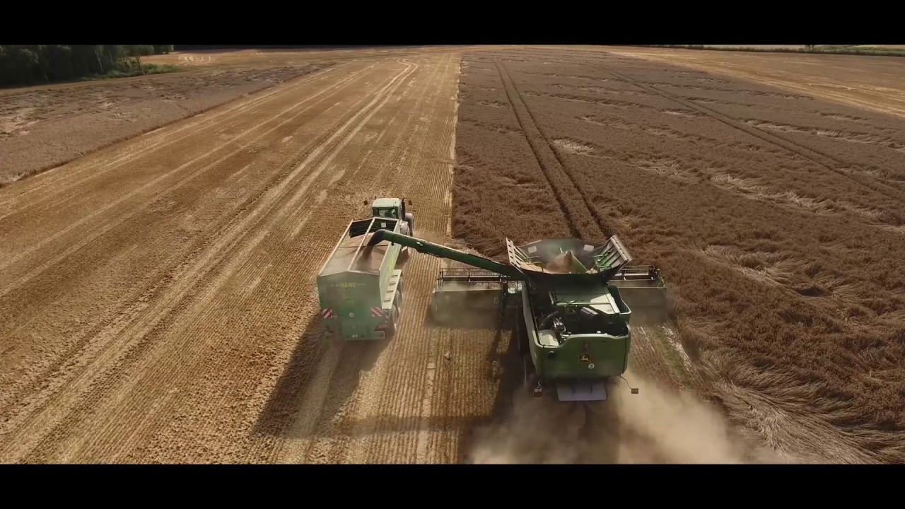John Deere Wheat Harvest -- Live Stream Drone
