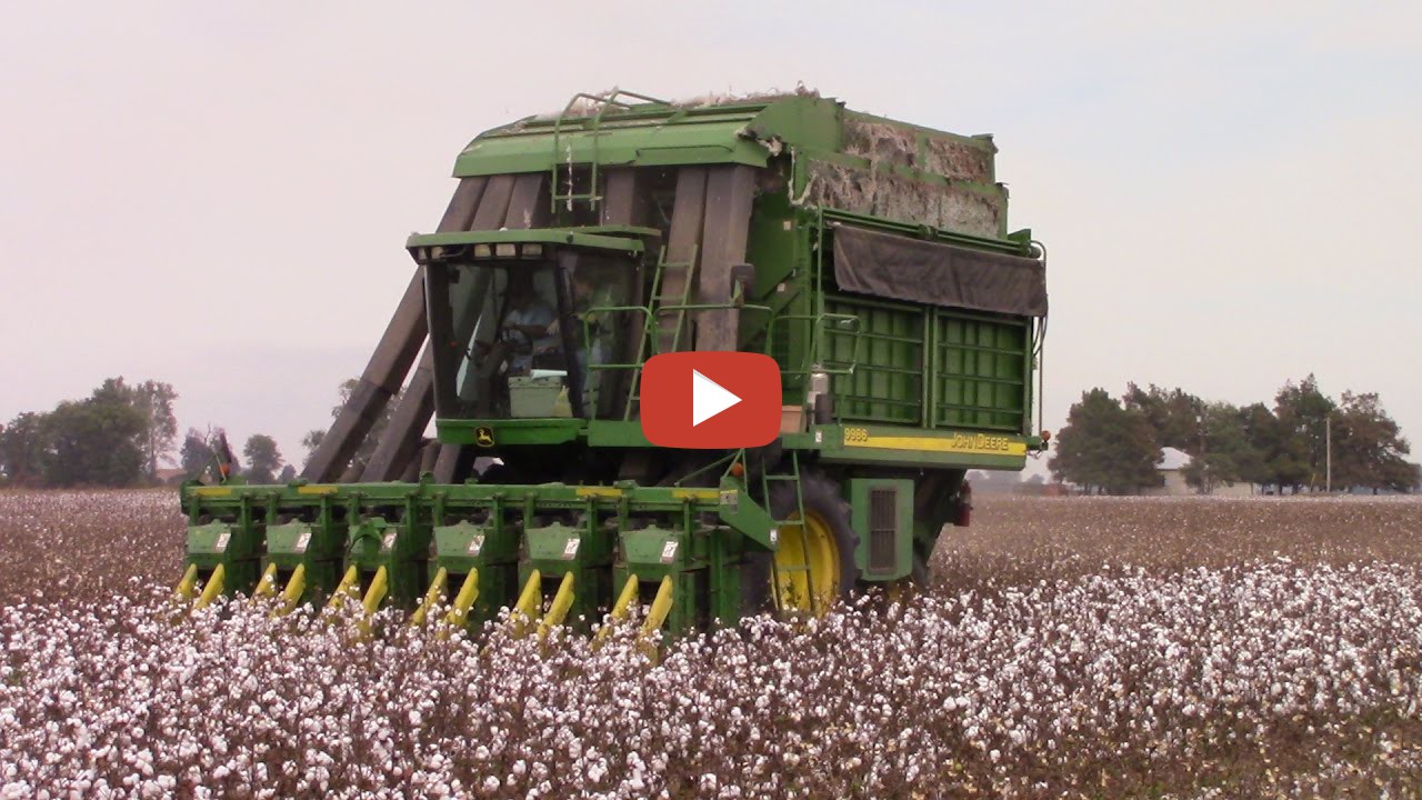 How a John Deere 9986 Makes a Bale of Cotton -- bigtractorpower
