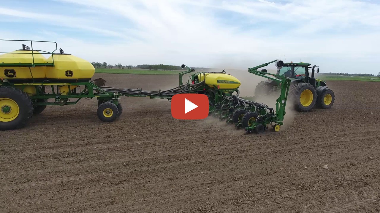 Planting Corn at Stonecreek Farms in Woodham, Ontario, Canada. 2017 ...