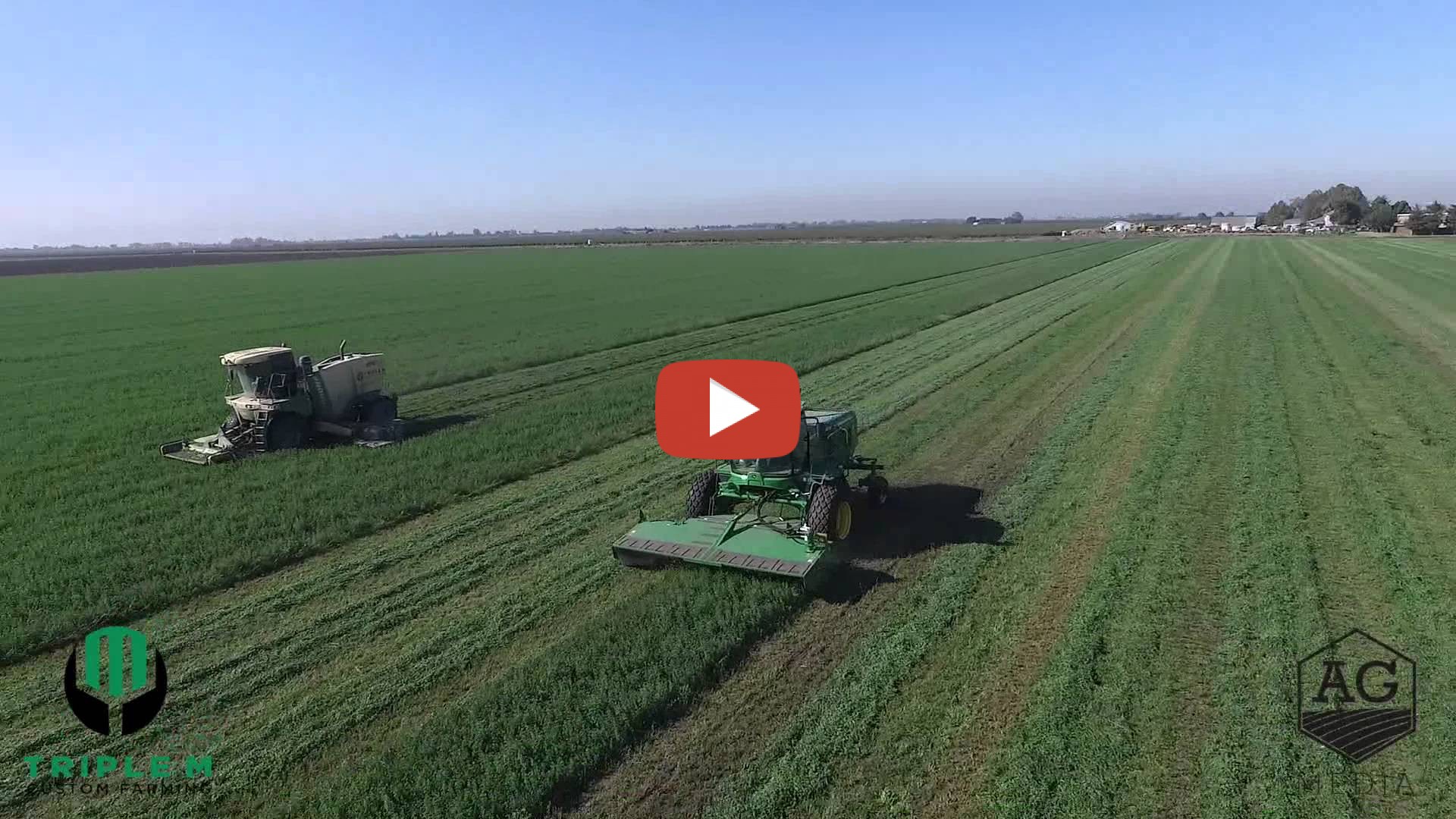 Triple M Custom Farming - Big M & John Deere Swather MilesOfPayne