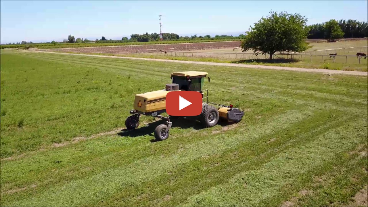Mavic Pro Active Track swathing hay in northern California.-- Tony Reis