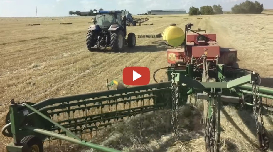 North Texas Hay is raking and baling in one pas with the new John Deere ...