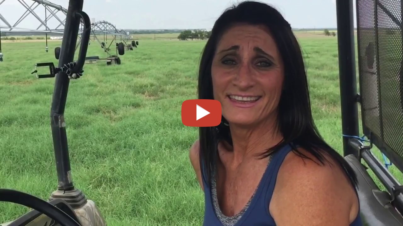 Moving a Center Pivot North -- Texas Hay