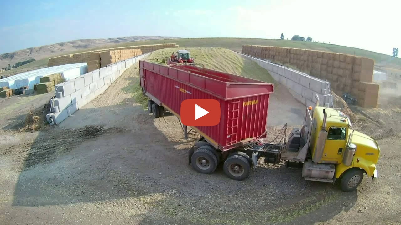 Corn silage packing time lapse Case and John Deere.. B3 Farms Corn ...