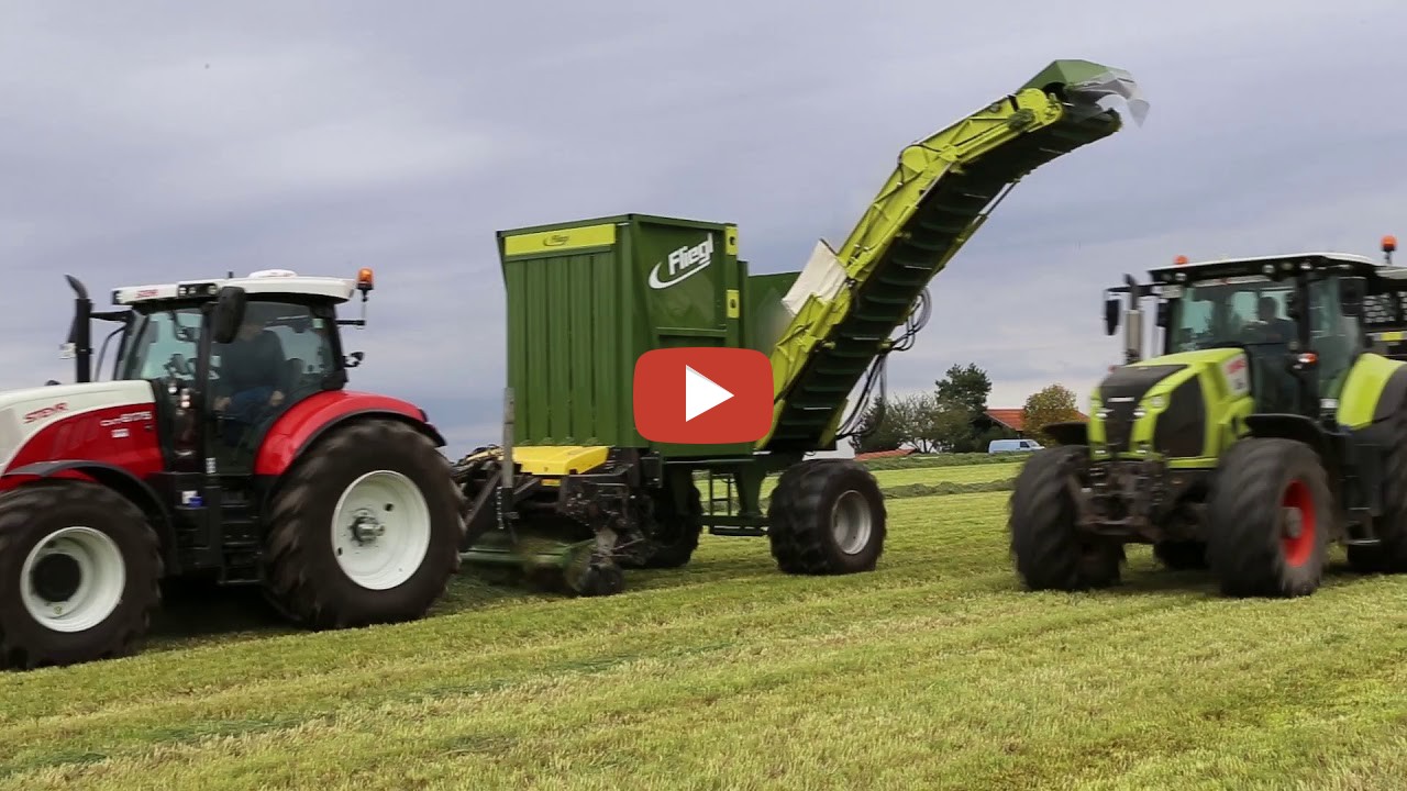 Nouveau... New..... The Fliegl Buffel in action. We need no chopper