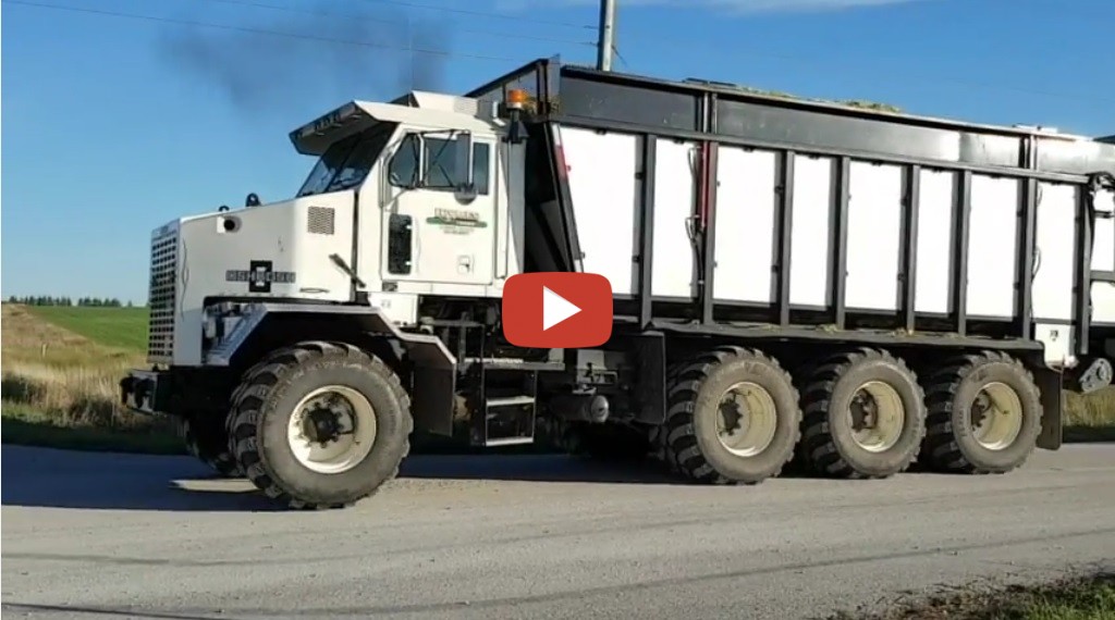 An Oshkosh truck from the US military retrofitted into a bad-ass silage ...