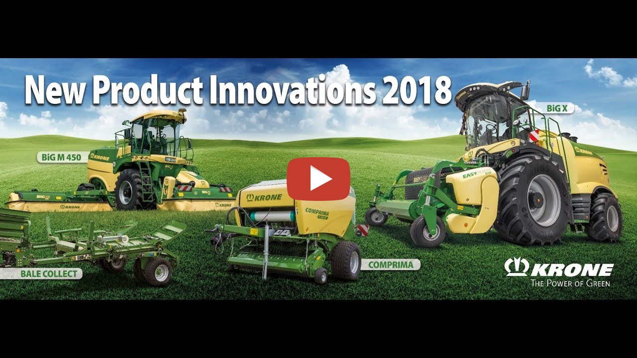 New Krone Products 2018 Balers, Choppers and Mowers... Krone North ...