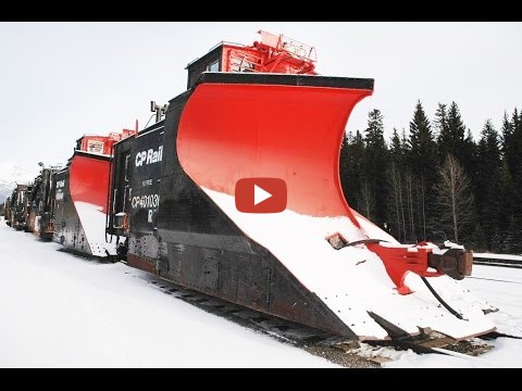 Video of train running in the snow. Awesome Powerful Train Rotary Snow ...