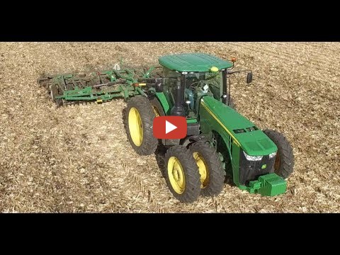 Working down corn stalks in the fall of 2017 with 24' Turbo Max and ...